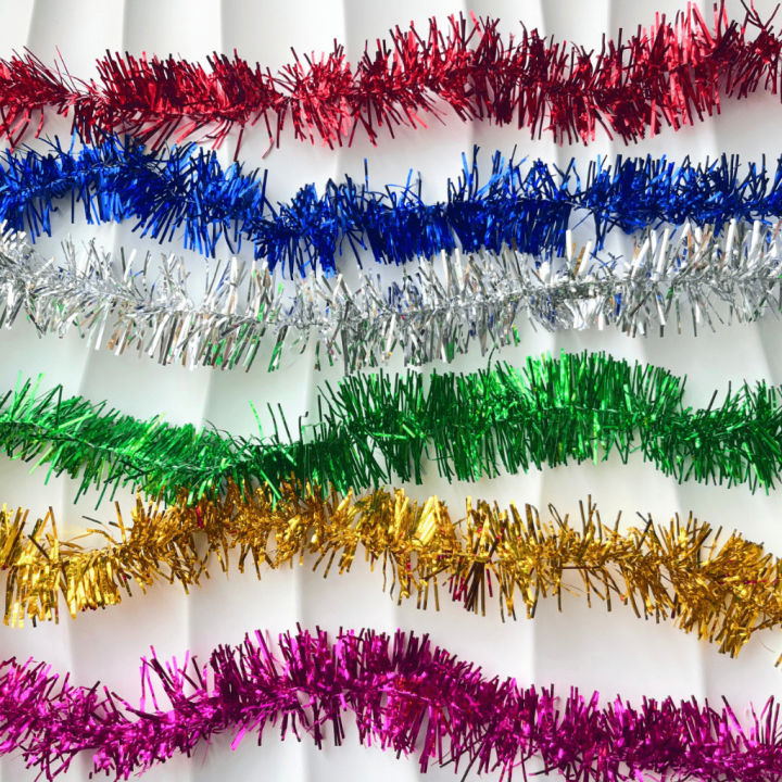 Slinger Rumbai Natal Polos / Tinsel Dekorasi Hiasan Christmas | Lazada ...