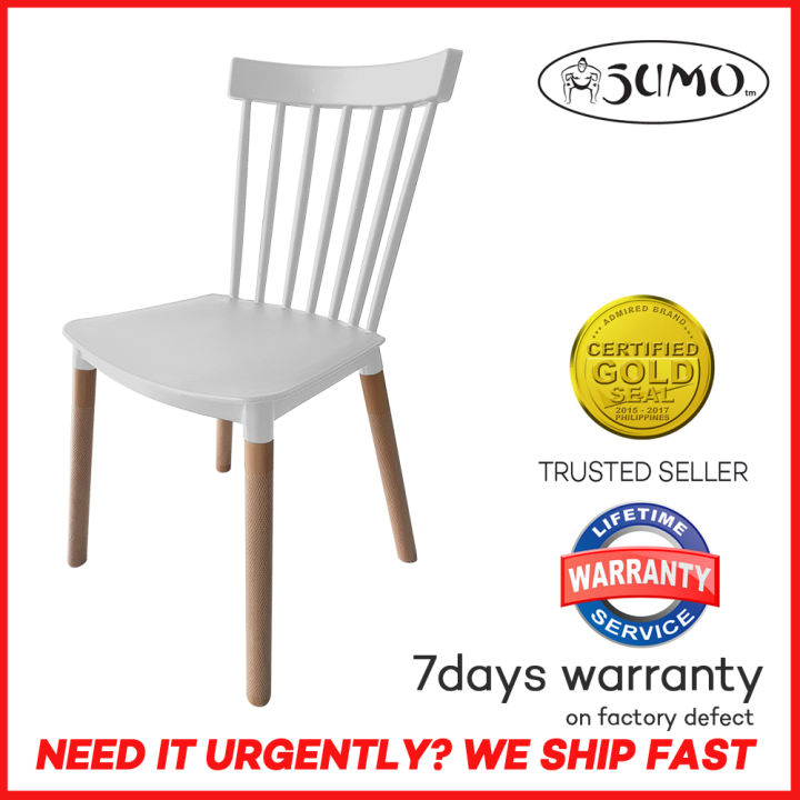 Sumo SC-185 WHT Designer Plastic Stackable Chair, Full Solid PP Chair ...