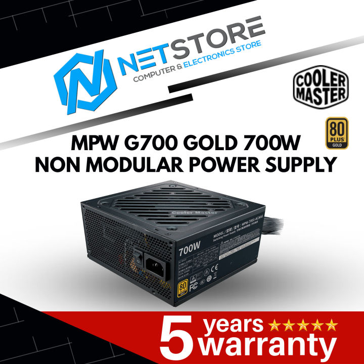 COOLER MASTER G700 NON MODULAR 80 PLUS GOLD POWER SUPPLY - MPW-7001-ACAAG-UK | Lazada