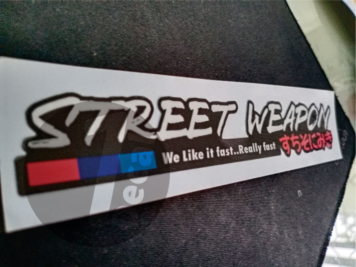 StreetWeapon V2 Sticker Decal 2023 Printed 2 Color Option for Cars ...