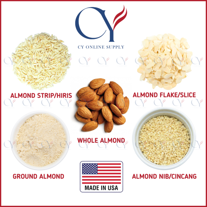 250g | 100g Whole Almond Raw | Almond Flakes | Almond Strips | Almond ...