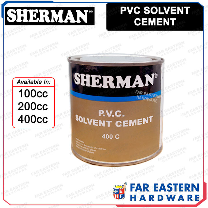 SHERMAN PVC Solvent Cement 100cc | 200cc | 400cc | Lazada PH