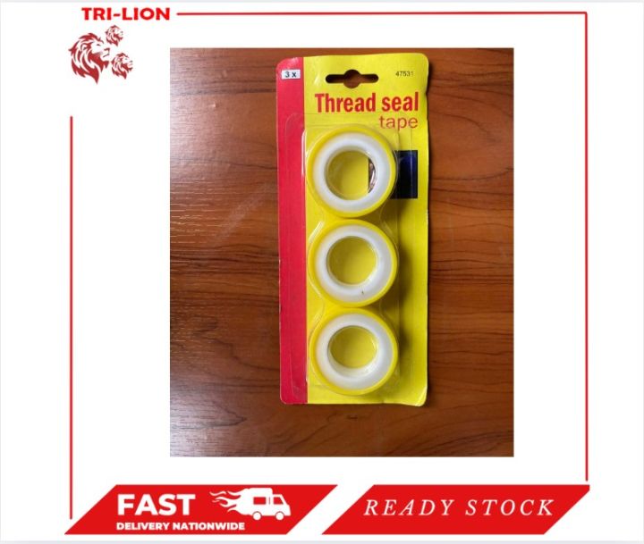 Thread Seal Tape – 3-Pack PTFE Plumber’s Tape for Leak-Free Pipe ...