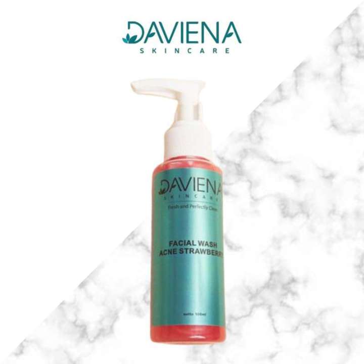 FACIAL WASH ACNE STRAWBERRY|DAVIENA SKINCARE | DAVIENA ...