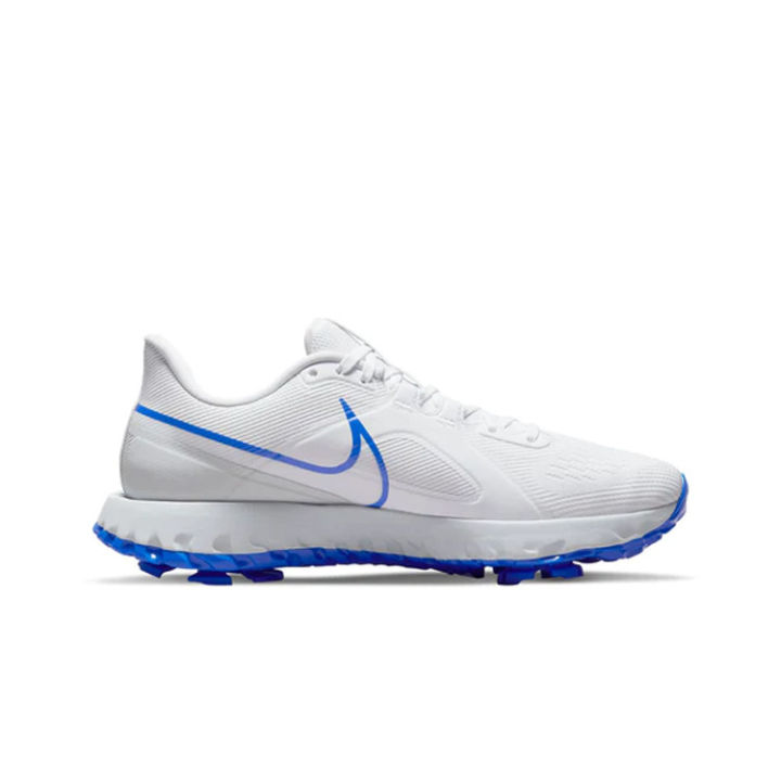 Nike React Infinity Pro Wide Unisex Spiked Golf Shoe - White Racer Blue ...