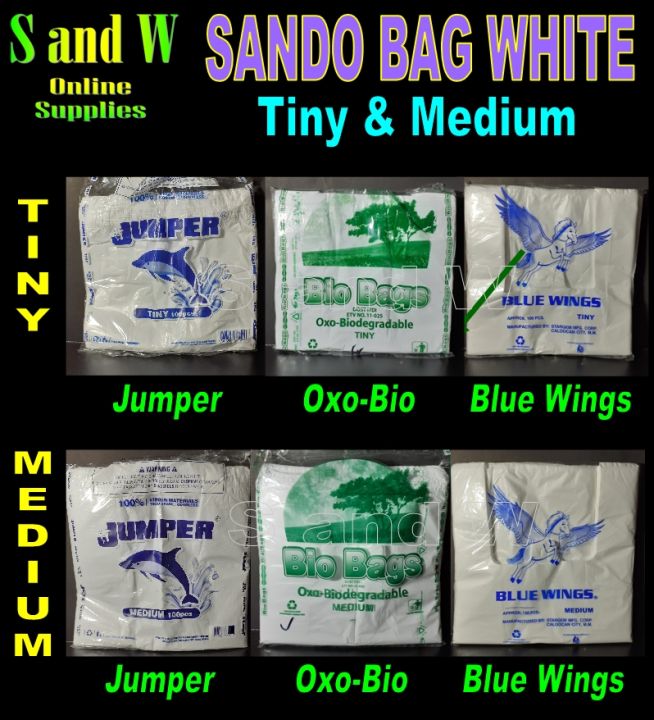 Sando Bag, Tiny Medium, Large, Extra-Large, White, Plastic | Lazada PH