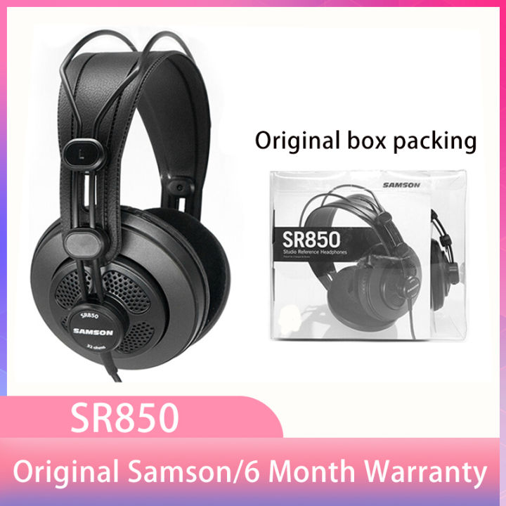 Samson SR850 professional studio reference monitor headphones dynamic ...