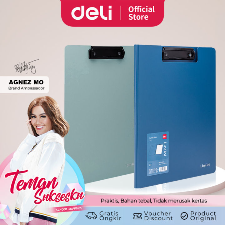 Deli Papan Jalan / Papan Ujian / Clip Board A4 EF40X | Lazada Indonesia