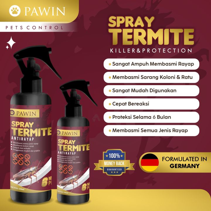 Spray Pembasmi & Anti Rayap Rumah Kayu Termite Killer & Protection ...