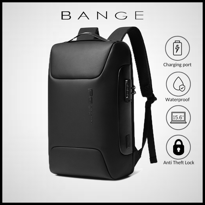 BG-7216 Bange anti theft backpack mens womens laptop backpack | Lazada PH