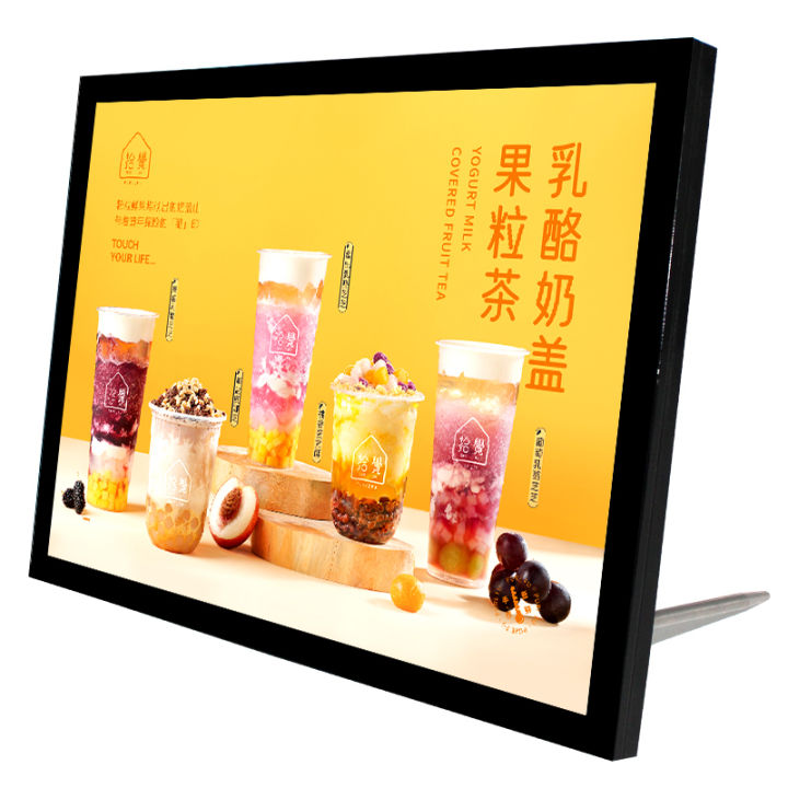 Milk tea ordering price list Desktop luminous menu display led bar ...