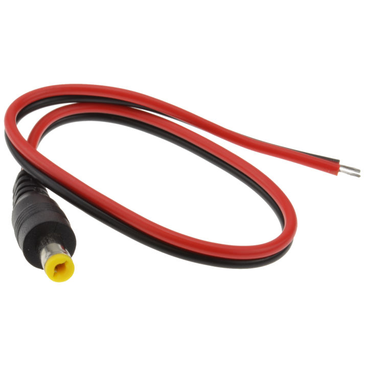 CCTV Security Camera 1mm DC Jack Male Power Plug Adapter Connector 15cm ...