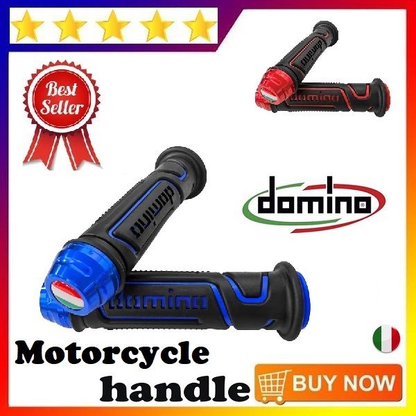 HONDA RS 125 / 150 - HANDLE GRIP DOMINO RUBBER COLOR BLUE RED MIX BLACK ...