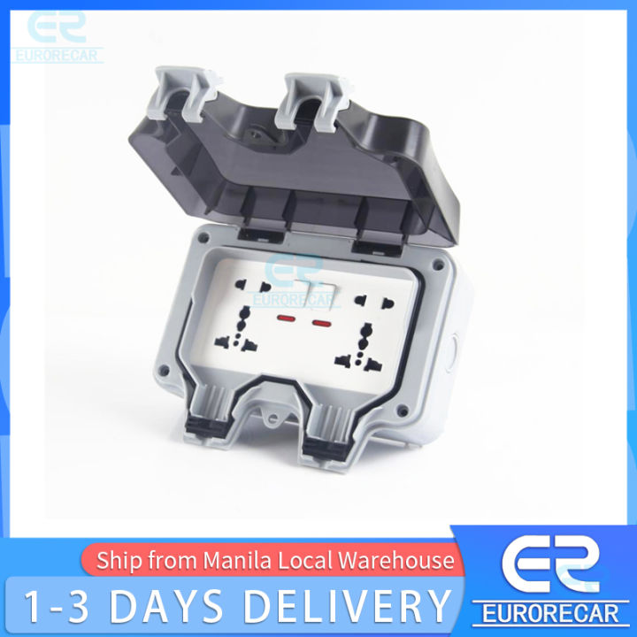 IP66 weather proof and waterproof outdoor BOX wall socket 16A dual ...