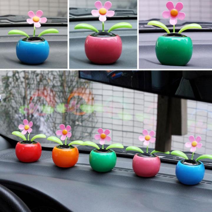 Solar Apple Flower Car Ornaments Car Decoration Selling Supplies ...