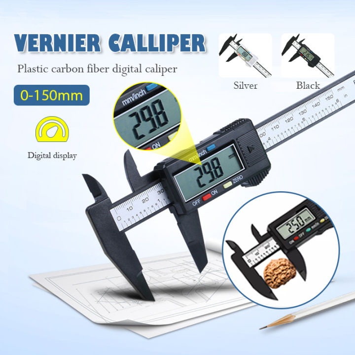 【🇲🇾Stock 】6 Inch Digital Caliper LCD Digital Vernier Caliper Micrometer ...