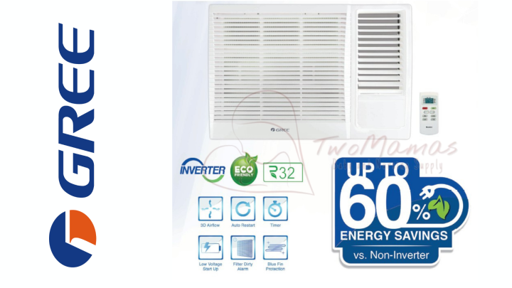 GREE Air-condition 1.0HP Window Type Inverter (U-J09-6DR) | Lazada PH