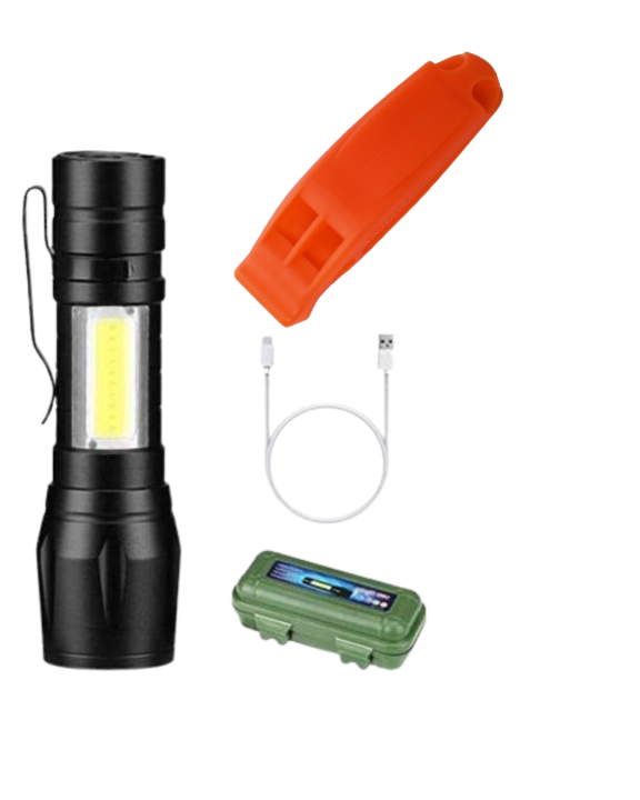 Flashlight and Whistle (Survival and Earthquake Kit) | Lazada PH