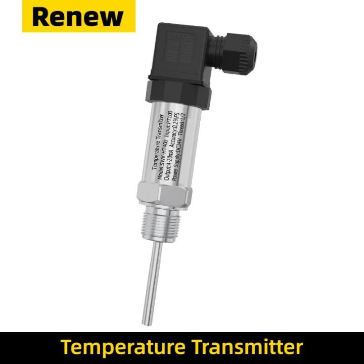 Temperature Transmitter PT100 Thermistor Temperature Transducer 4-20mA ...