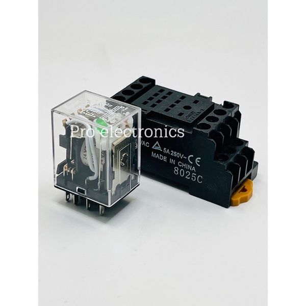 relay คุณภาพดี มาตรฐาน ญี่ปุ่น MY4 MY4N 12vdc 24vdc 220vac socket ...
