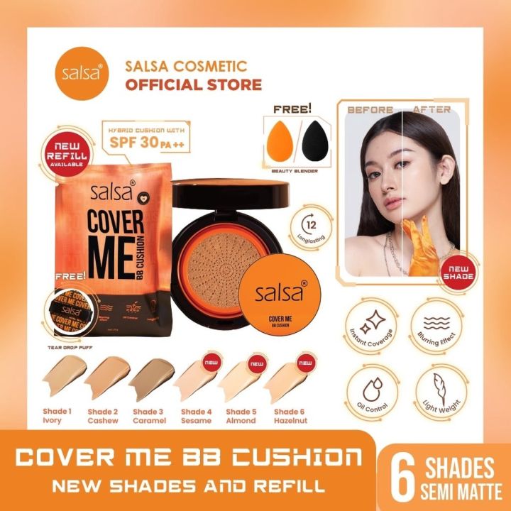 SALSA Cover Me BB Cushion REFILL - Semi Matte with Red Algae ...