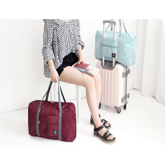 Travel Luggage Bag Foldable Duffel Travel Bag Hand Carry Travel Bag Beg ...