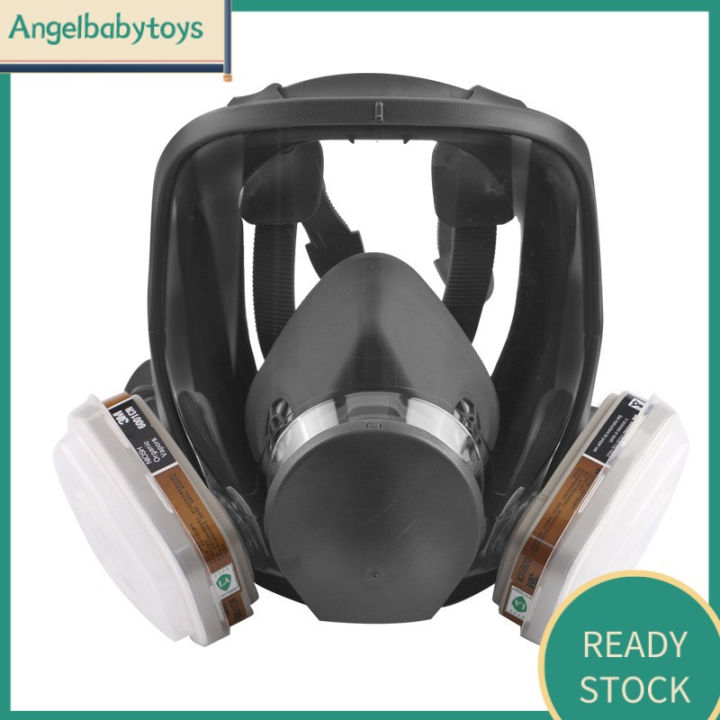 WGB【Hot Sale 6.6 】7 in 1 Full Face Chemical Spray Painting Respirator Vapour Gas Mask For 6800 ...