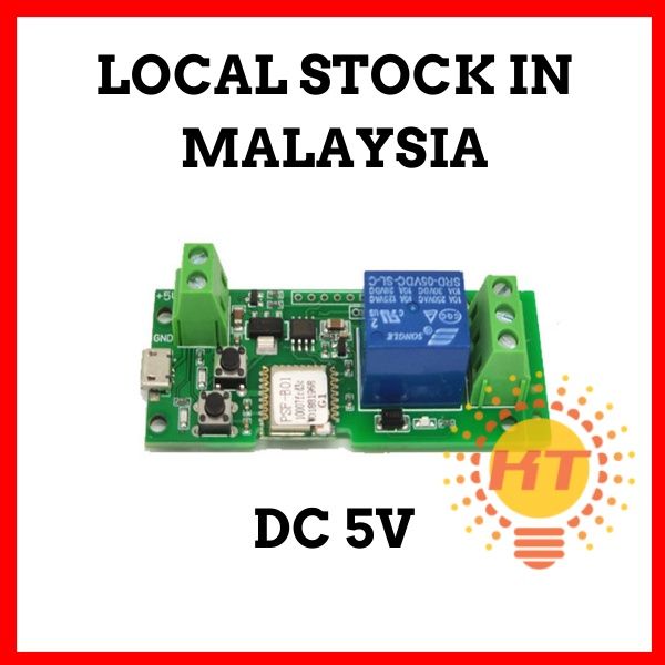 eWeLink 5V DC relay module Inching/ Self-Locking Wifi Wireless Switch ...