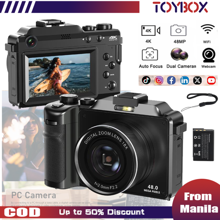 4K Digital Camera for Photography 4K 48MP Vlogging Camera for YouTube ...