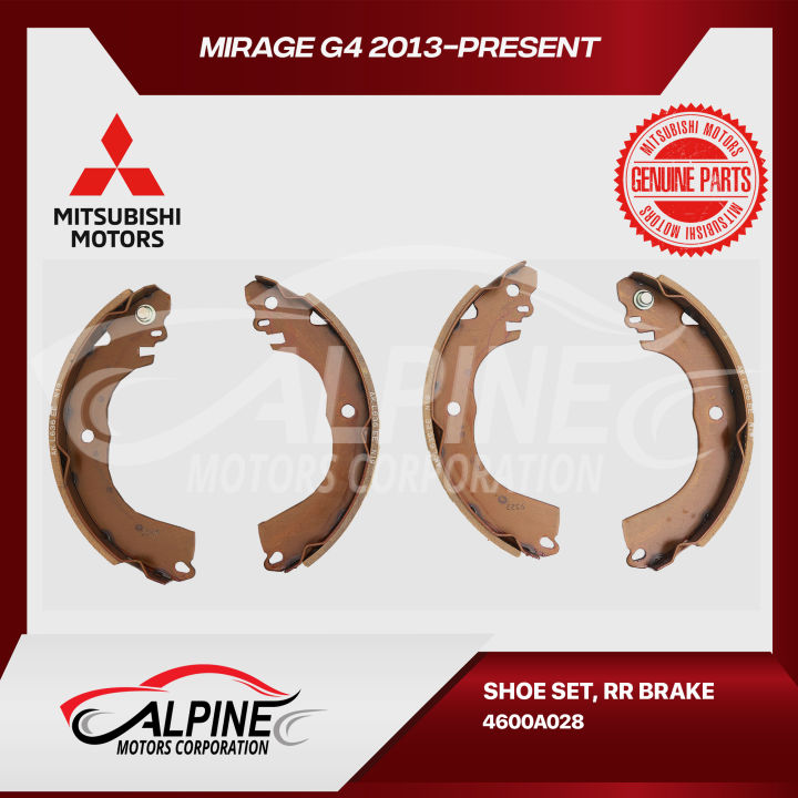 Mitsubishi Genuine Parts: SHOE SET,REAR BRAKE FOR MIRAGE G4 2013 ...