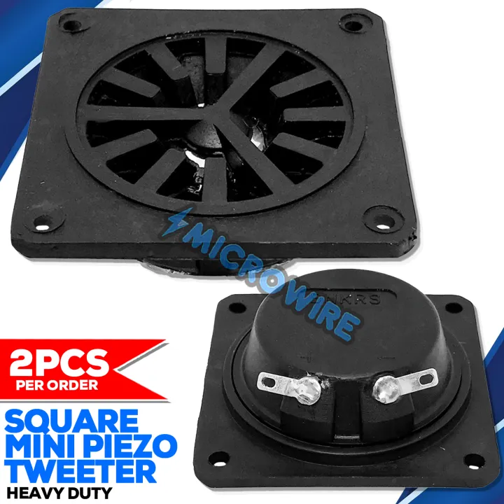 MW 2PCS Heavy Duty Square Mini Piezo Tweeters – Compact High ...