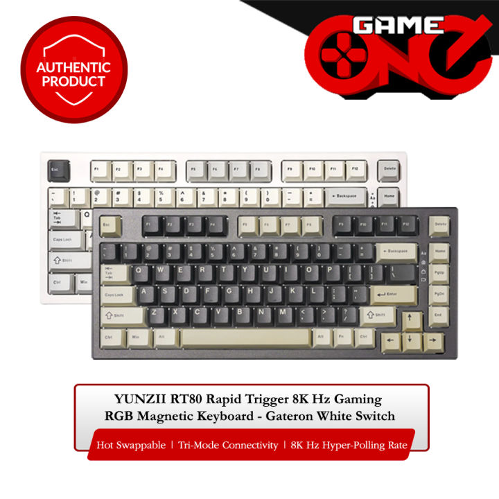 YUNZII RT80 Rapid Trigger 8K Hz Gaming RGB Magnetic Keyboard - Gateron ...