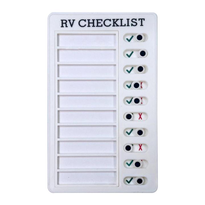 Checklist Memo Board Portable Daily Affairs Checklist Plastic for w/ Slider Chores RV To Do List ...