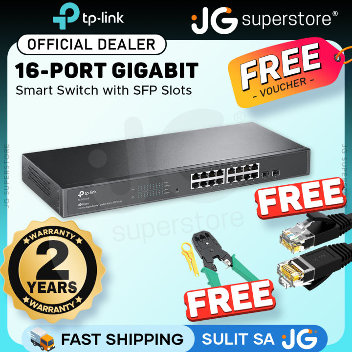 TP-Link TL-SG2218 16-Port Gigabit Smart Switch with 2 SFP Slots ...