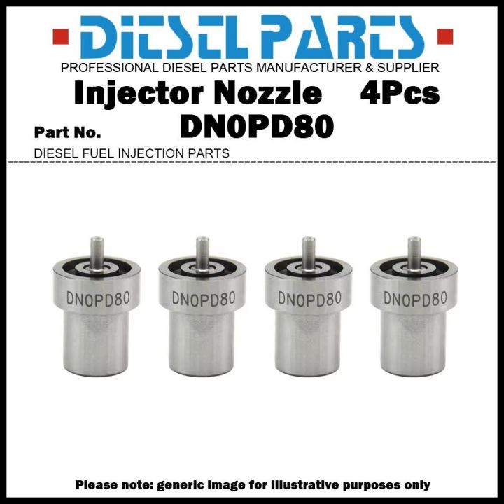 4x Injector Nozzle 093400-5800 DN0PD80 para sa Kubota D1403 D1503 D1703 V2003 V2203 | Lazada PH