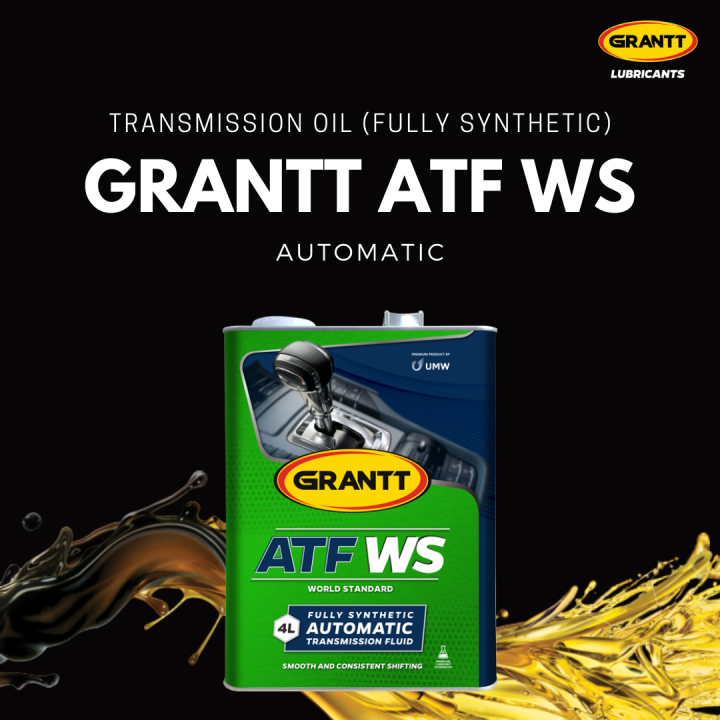UMW GRANTT ATF WS Fully Synthetic Automatic Transmission oil 4L | Lazada