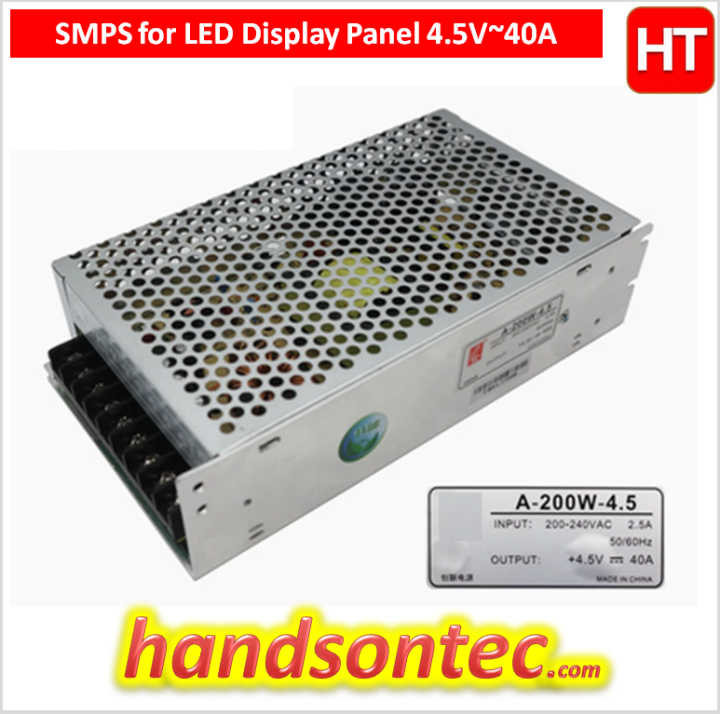 A-200~4.5V-40A 180W LED Panel Switch Mode Power Supply SMPS | Lazada