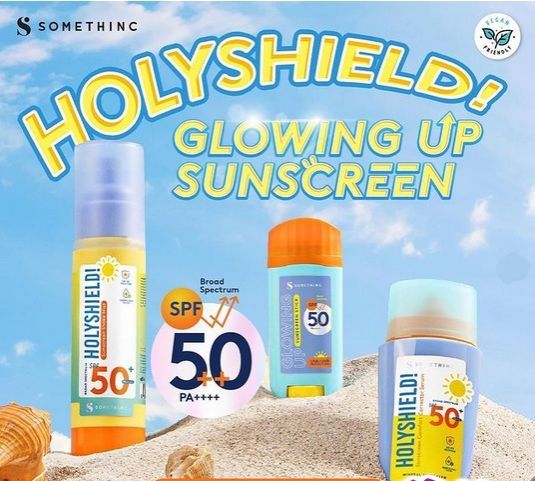 SOMETHINC Holyshield Glowing Up Sunscreen Stick SPF 50 PA++++ Glow 15g Sunblock Shake List ...
