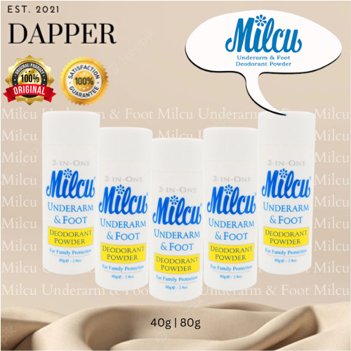 Milcu Underarm & Foot Deodorant Powder 40g and 80g | Lazada PH