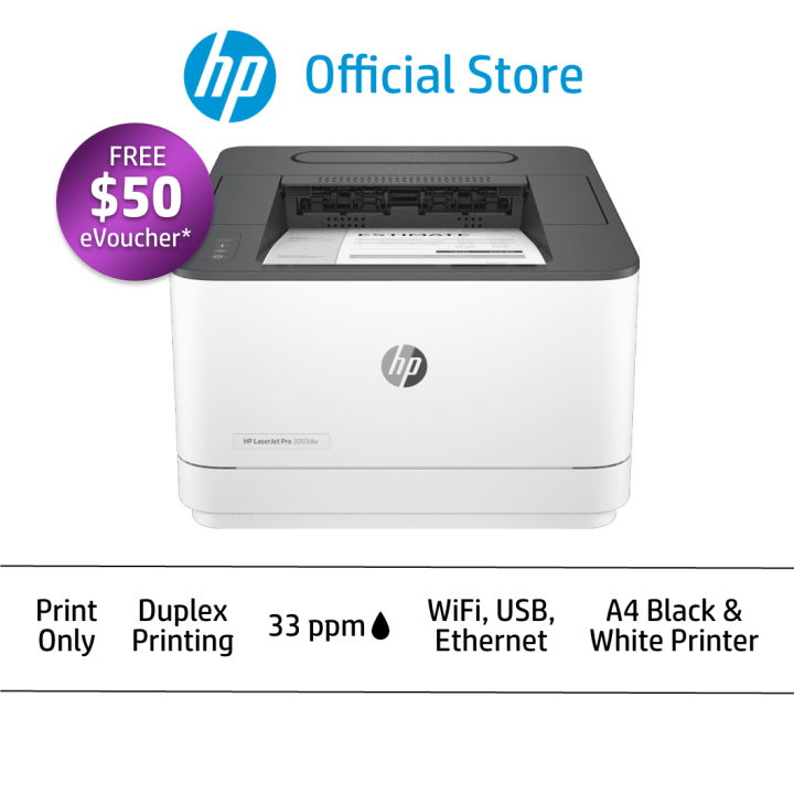 HP LaserJet Pro 3003dw Printer A4 AirPrint, Ethernet, Mopria, USB, Wi ...