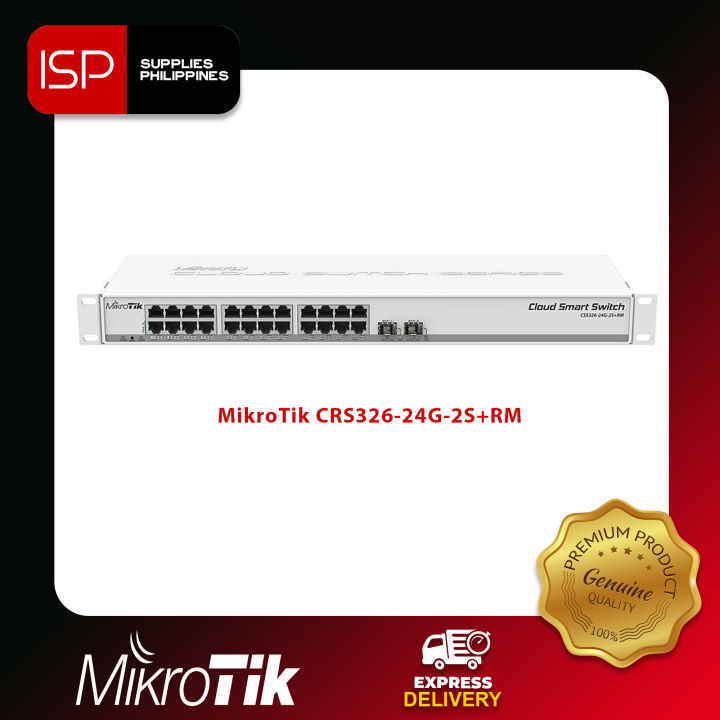 MikroTik CRS326-24G-2S+RM - CRS 326 24G 2S+RM - Bandwidth Manager ...