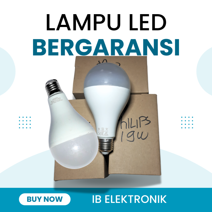 lampu led bulb bohlam let rumah philips 19 watt rekondisi murah terang ...