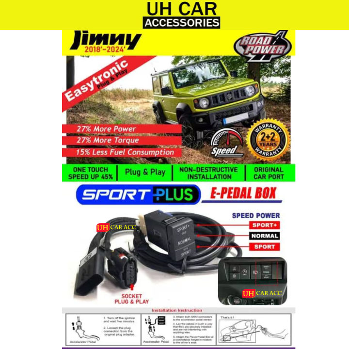 SUZUKI JIMNY 2018-2024 POWER BOOST THROTTLE CONTROLLER PEDAL BOX | Lazada