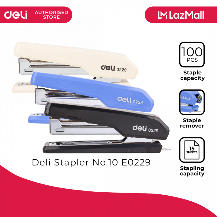 Deli School Supplies- Stapler No. 10 E0229 [7527229] | Lazada PH