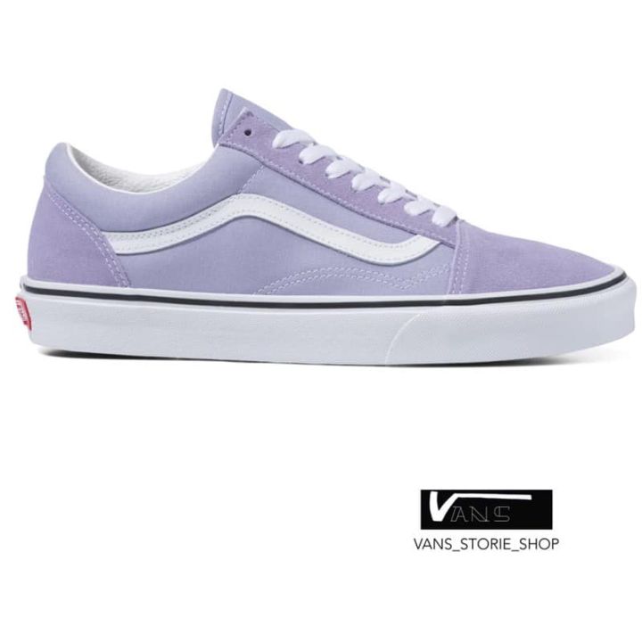VANS OLD SKOOL LANGUID LAVENDER TRUE WHITE (สินค้ามีประกันแท้) | Lazada ...