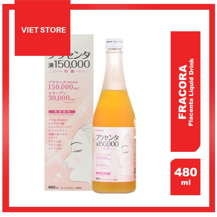 Viet Store Fracora Placenta Liquid Drinks 150,000mg Collagen 30,000mg ...