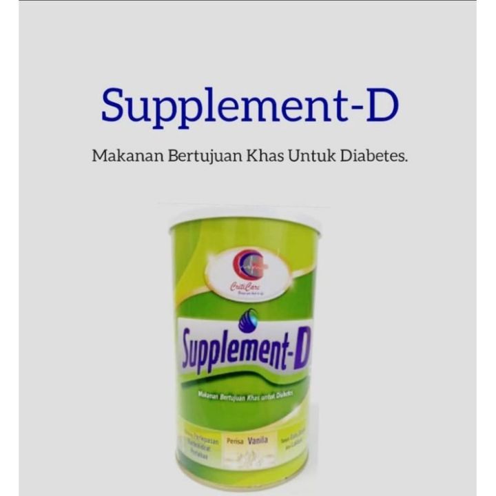 Supplement-D Milk Powder for Diabetic 400g | Lazada