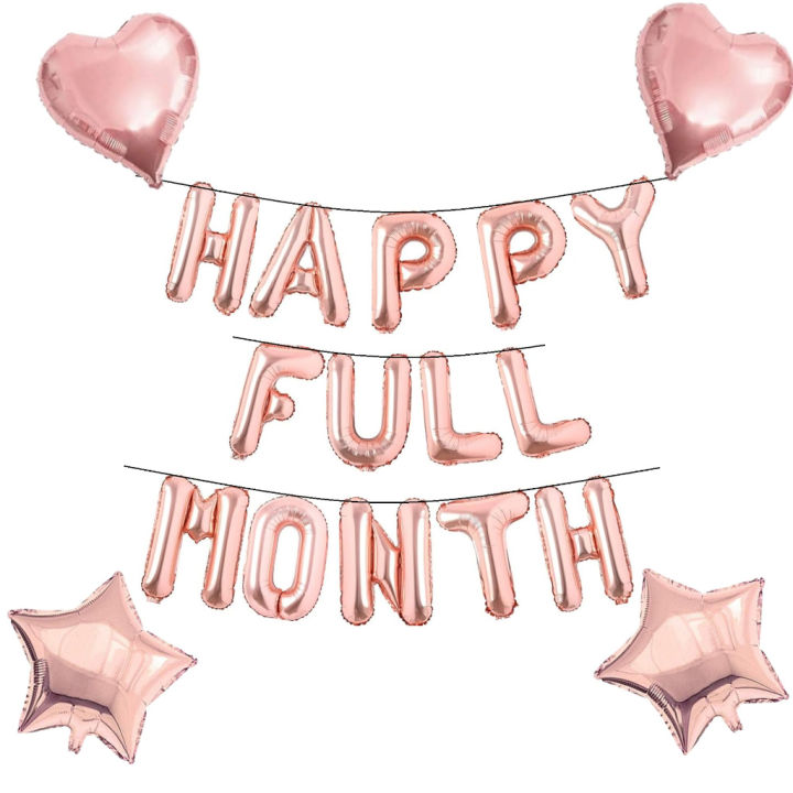 (SG SELLER) Full Month Decoration 30 Days Baby Girl Full Moon Party ...