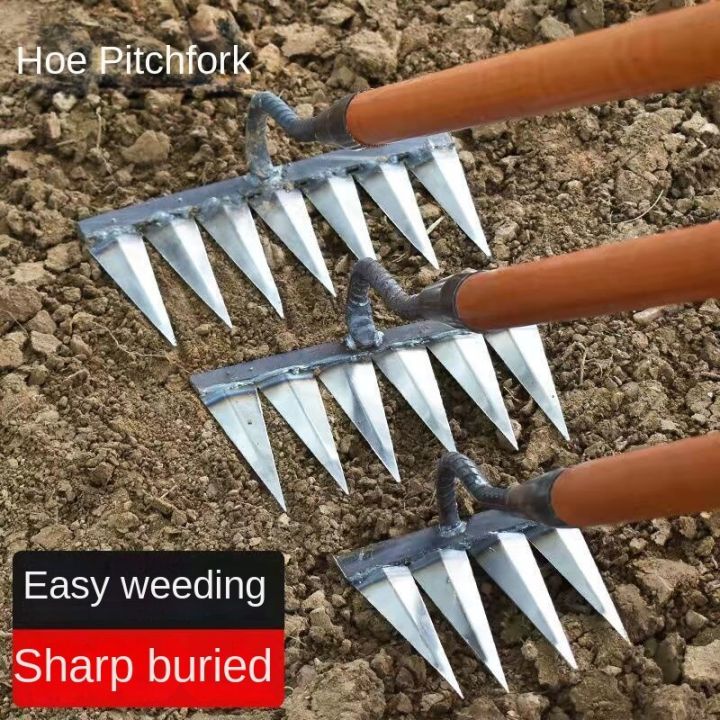 READY STOCK Six-tooth Hoe Hoe Weeding Scorpion New Ripper Artifact ...