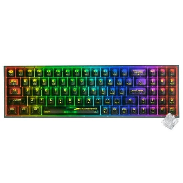Redragon Transparent Mechanical Gaming Keyboard 3 Mode POLLUX - K628CT ...